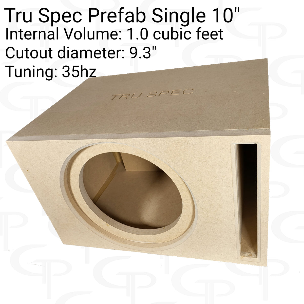 TRU SPEC Prefab Single 10" Subwoofer Enclosure Sundown SA 10v2 – GP Car ...