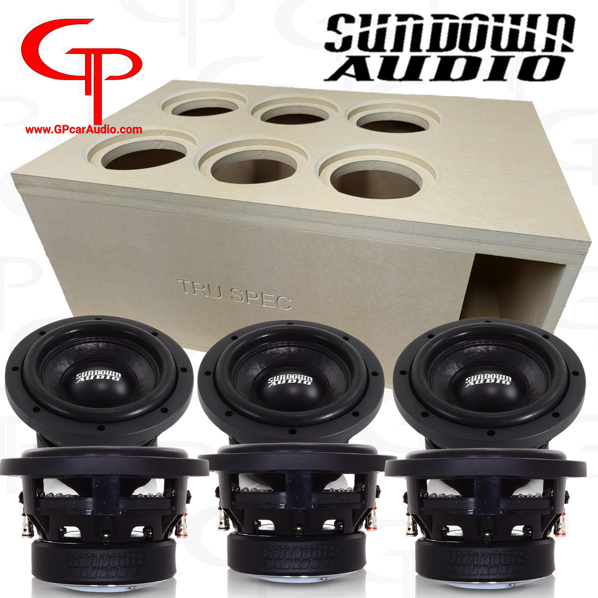 LOADED TRU SPEC Prefab 6x 6.5" Subwoofer Enclosure Sundown SA6.5SW – GP ...